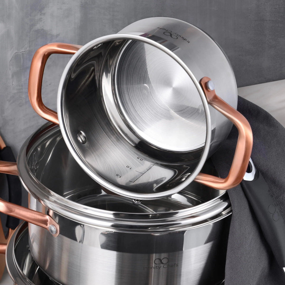 Caçarola Com Tampa Cooper Infinity Chefs 20Cm 2L Alumínio Forjado ...