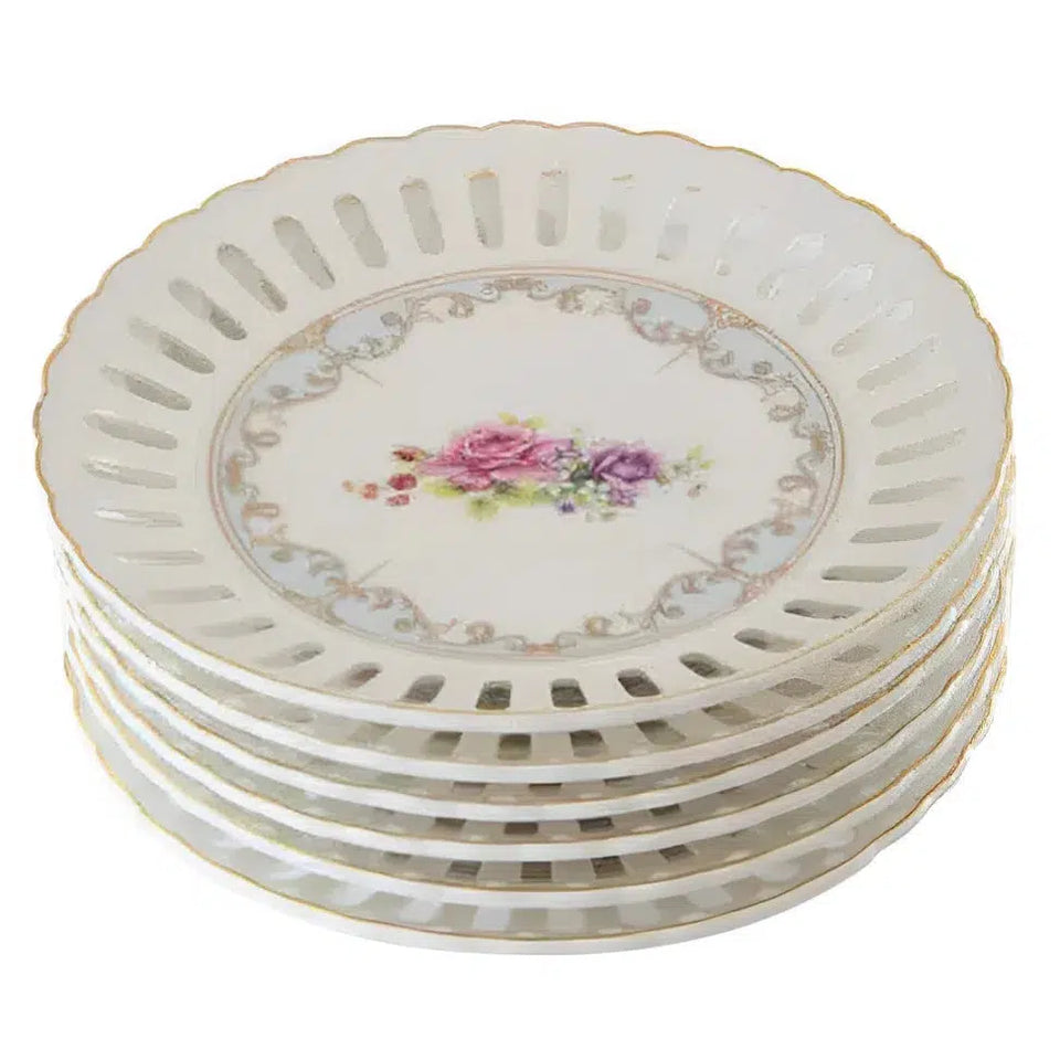 Jogo 6 Xícaras De Chá Com Pires New Bone China Mon Cheri 220Ml L'Hermitage L'Hermitage – Let's ...